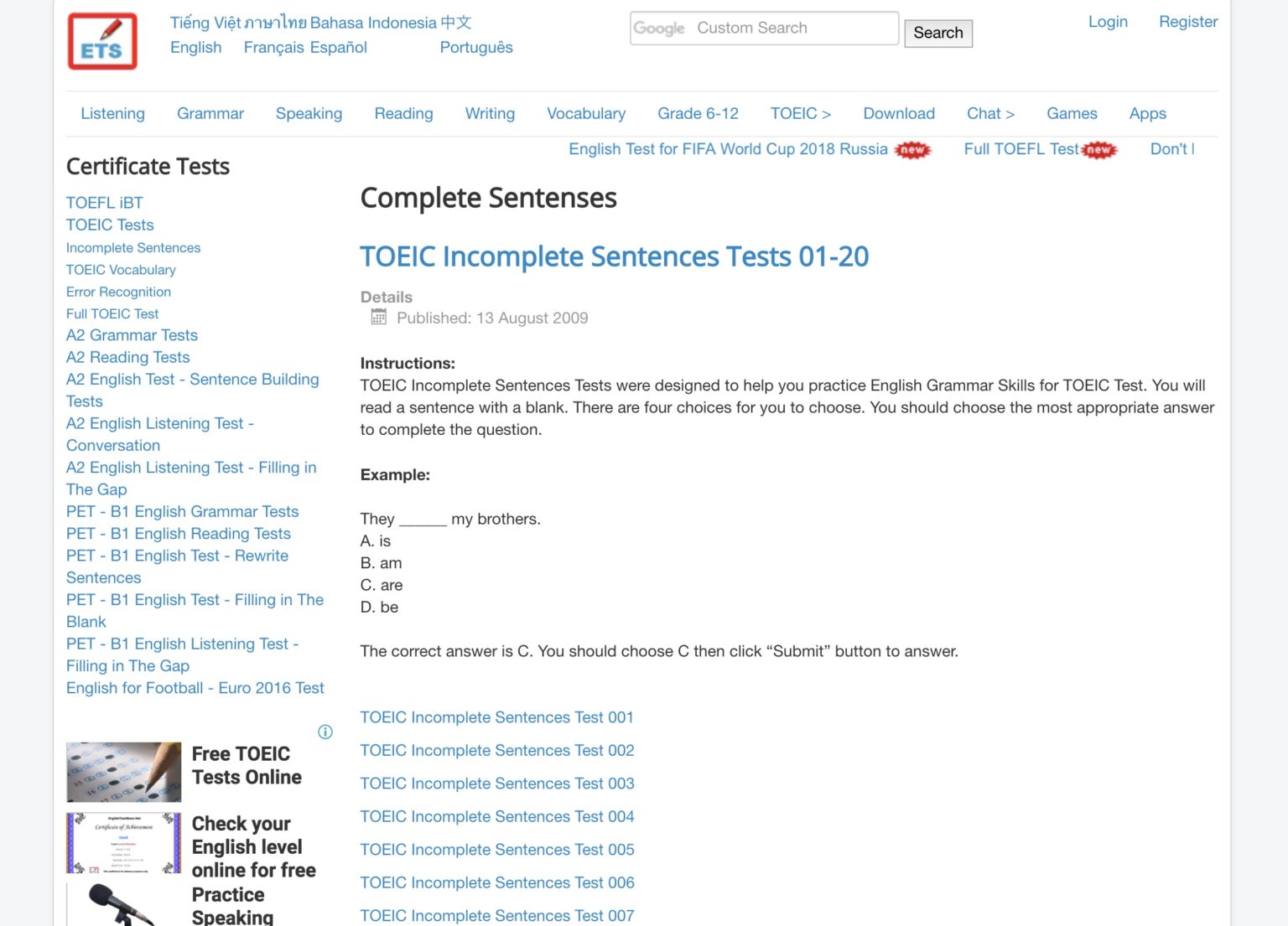 【TOEIC 問題集】無料でたくさん問題が解けるおすすめサイト14選 | Ingwish