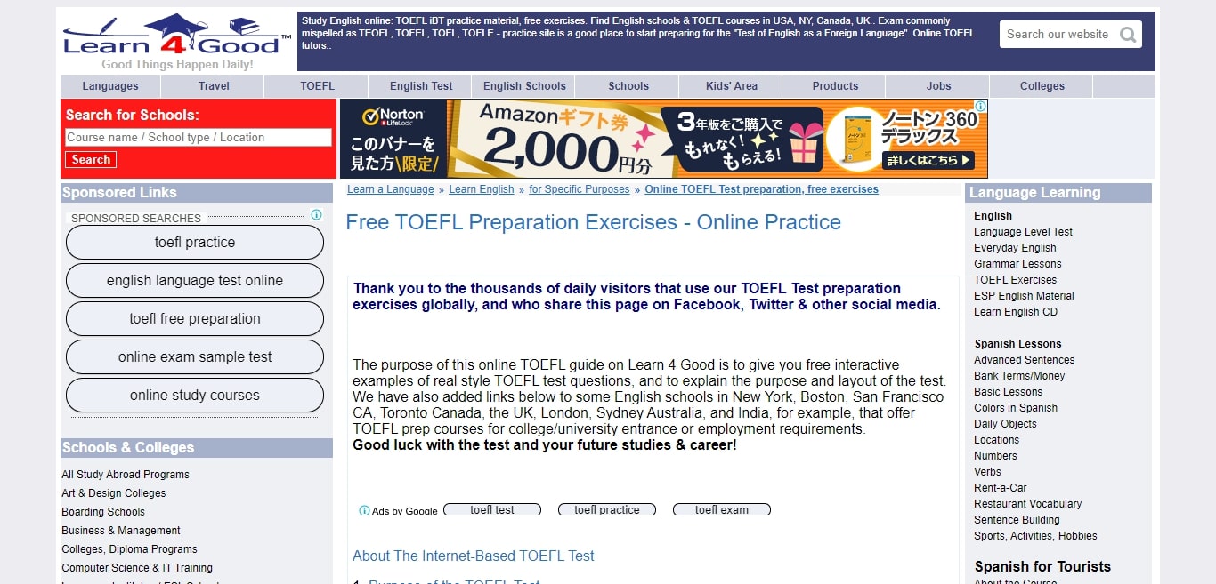 サンプル問題が豊富！TOEFLの対策ができる無料学習サイト8選！ | Ingwish
